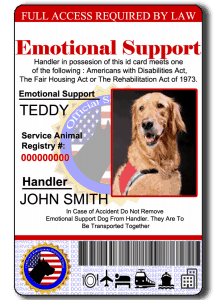 Service Animal Badge | Service Dog ID Tag | Emotional Support Dog ID ...