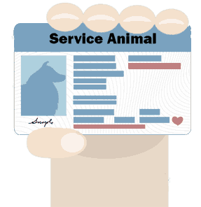 Service Animal Badge | Service Dog ID Tag | Emotional Support Dog ID ...