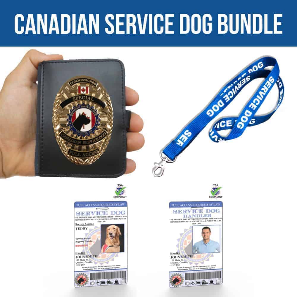 Canadian Service Dog Bundle | Service Animal Badge